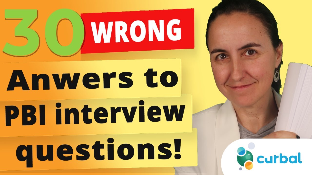 The wrong answers to 30 common Power BI interview questions 2022 - YouTube