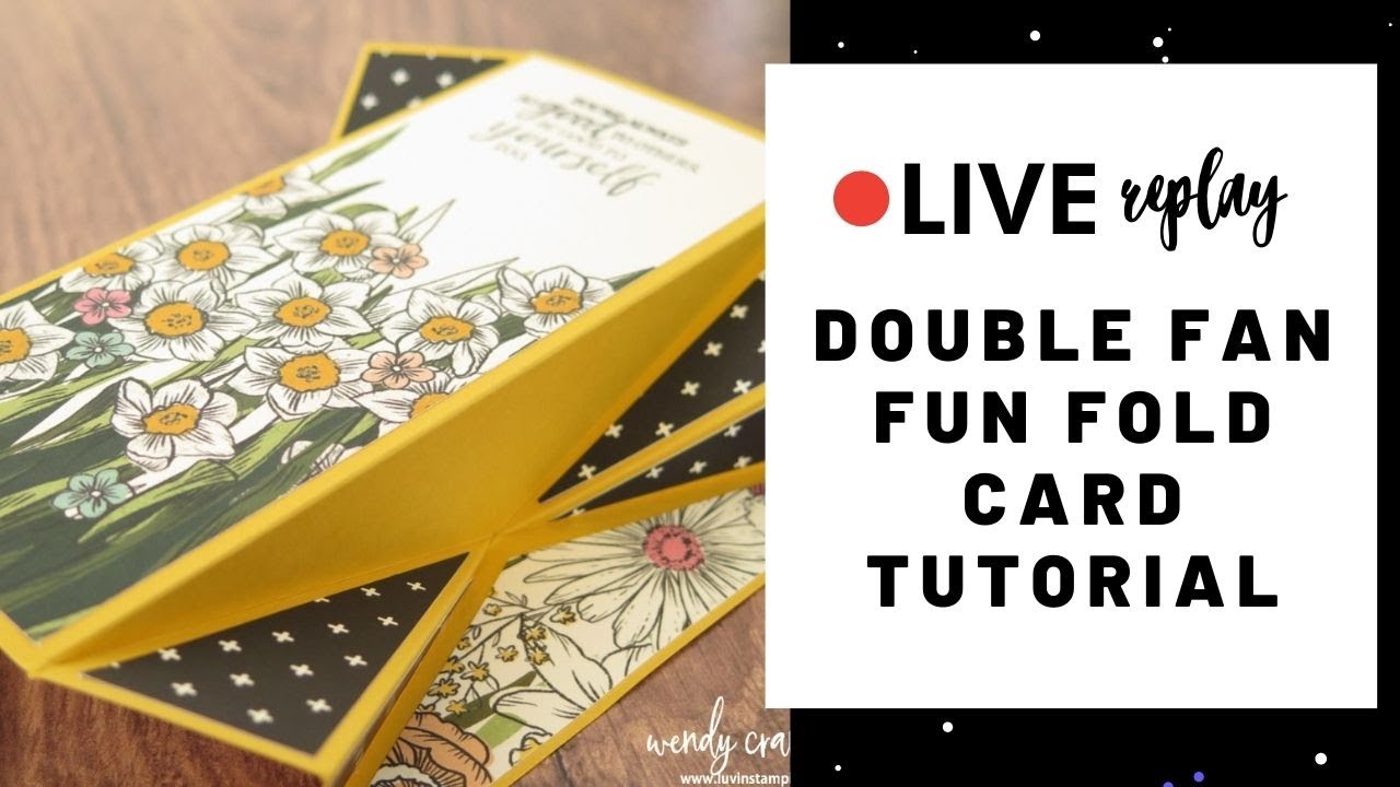 Super Cool Double Fan Fun Fold Card - YouTube