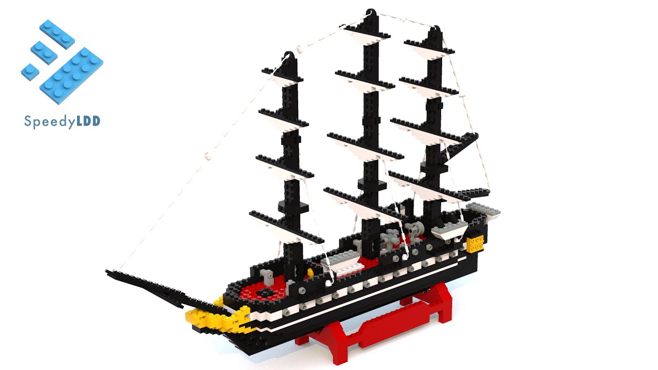 LEGO 398 U.S.S. Constellation LDD Digital Speed Build - YouTube