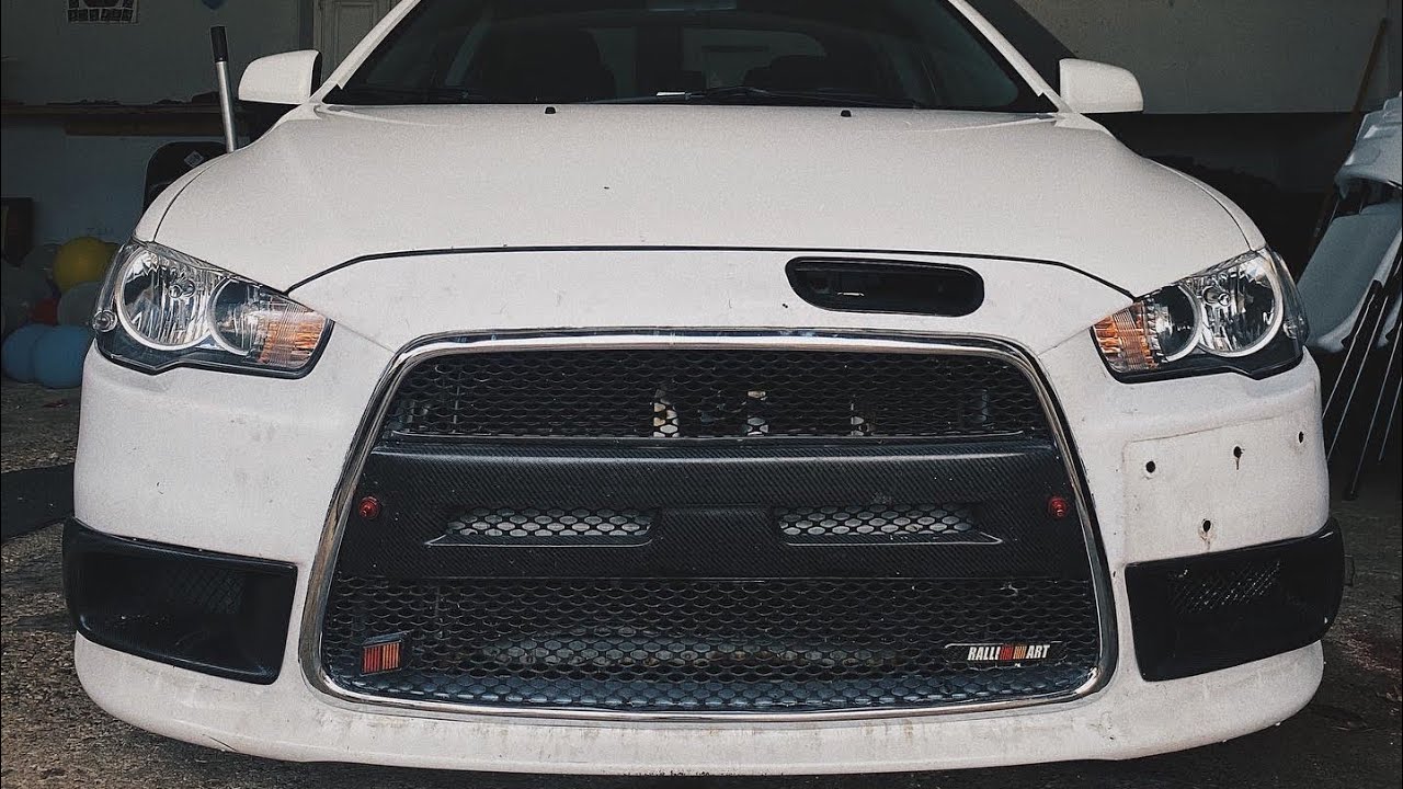 Installing a Ralliart Front Bumper on a Base Lancer (Metal Bracket ...