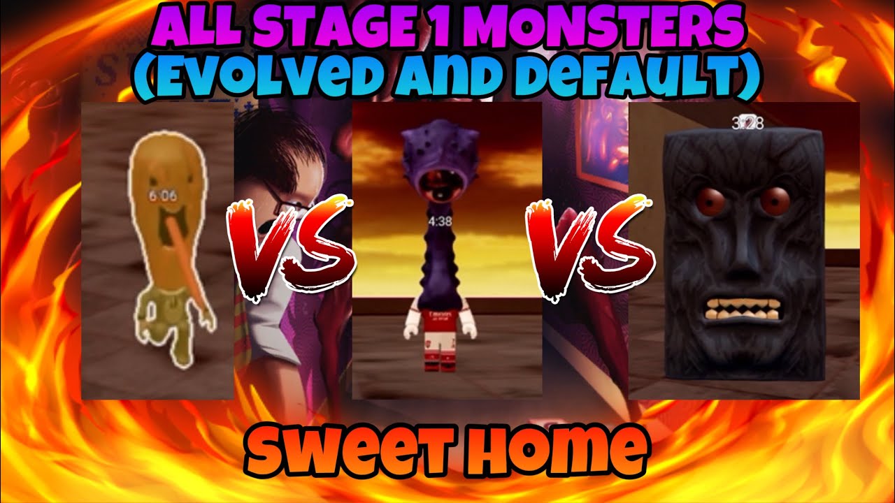 All Stage 1 Monsters Fight + Tier List!🔥💯| Sweet Home Roblox (ft. @Mr ...