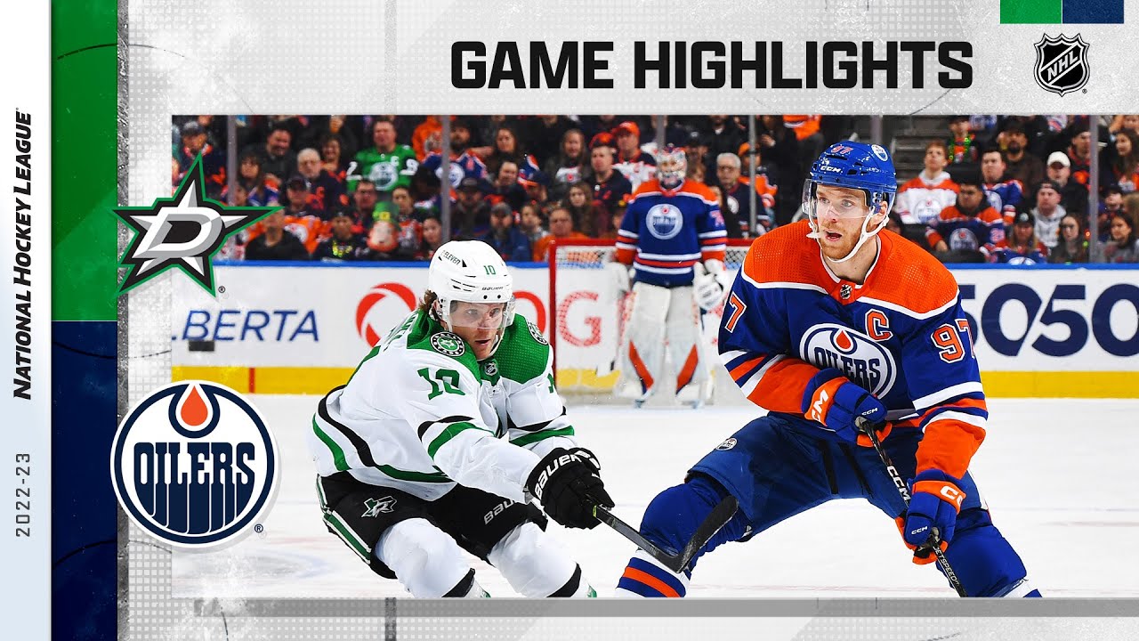 Stars @ Oilers 3/16 | NHL Highlights 2023 - YouTube