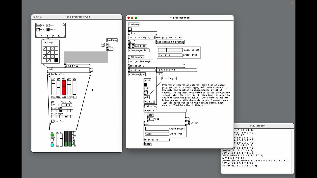 Automated chord progressions with Progressor abstraction (Pure Data) - YouTube