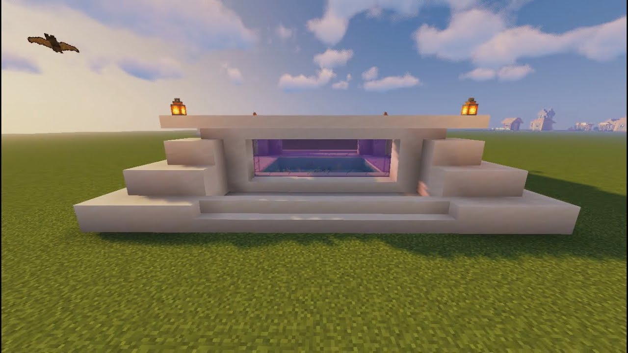 Minecraft House: How To Build Aquarium in 11 minutes - YouTube