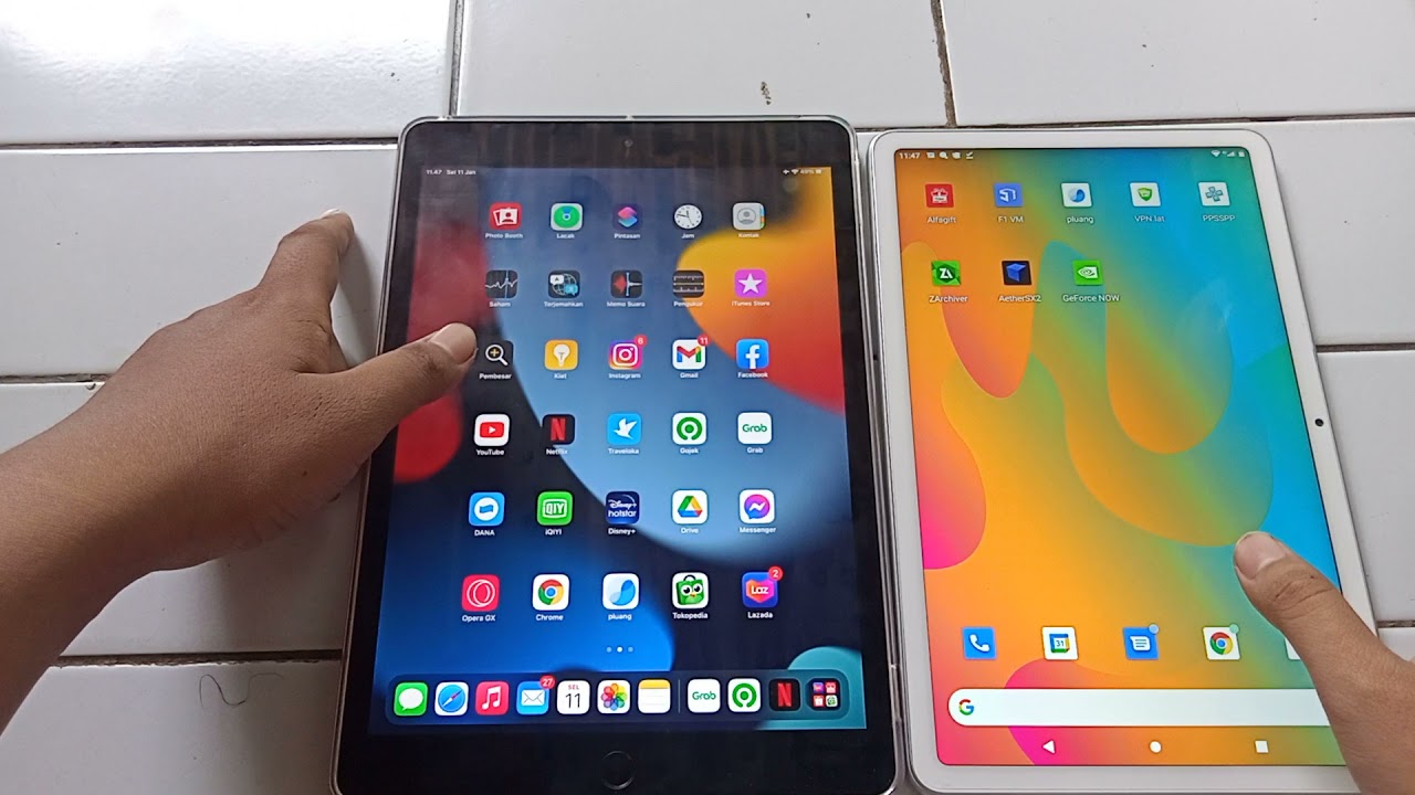 Advan Tab XV VS Ipad 9 - Gak Nyangka Advan Sebagus Ini - YouTube