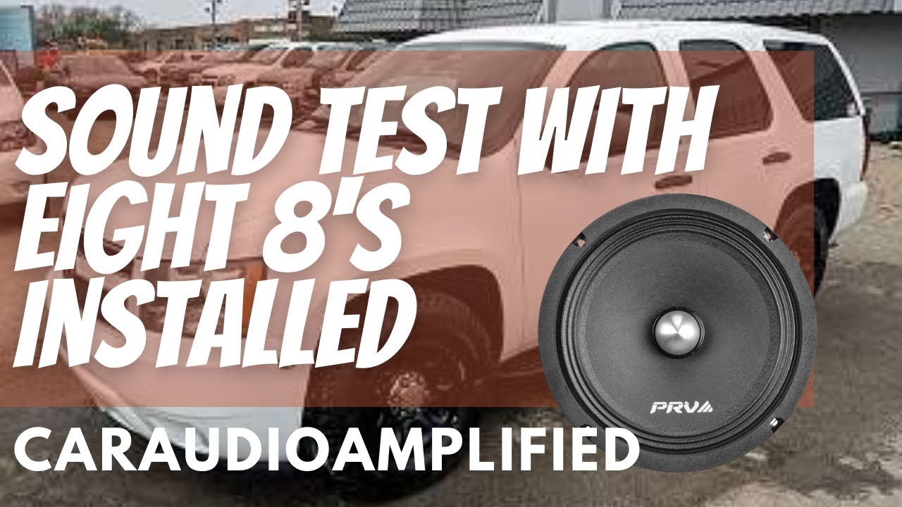 Eight PRV 8's Installed. Car Audio Amplified Tahoe Build. Sound and ...