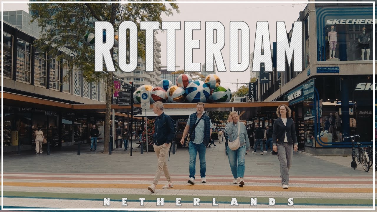 Must-See Rotterdam: Epic 4K Walking Adventure Downtown! Walking Tour Of ...