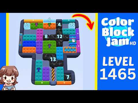 Color Block Jam Level 1465 Solution Walkthrough