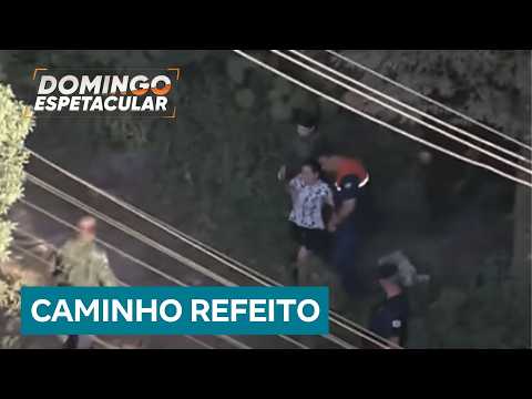 Roberto Cabrini refaz os últimos passos de Vitória em Cajamar (SP) antes de desaparecer