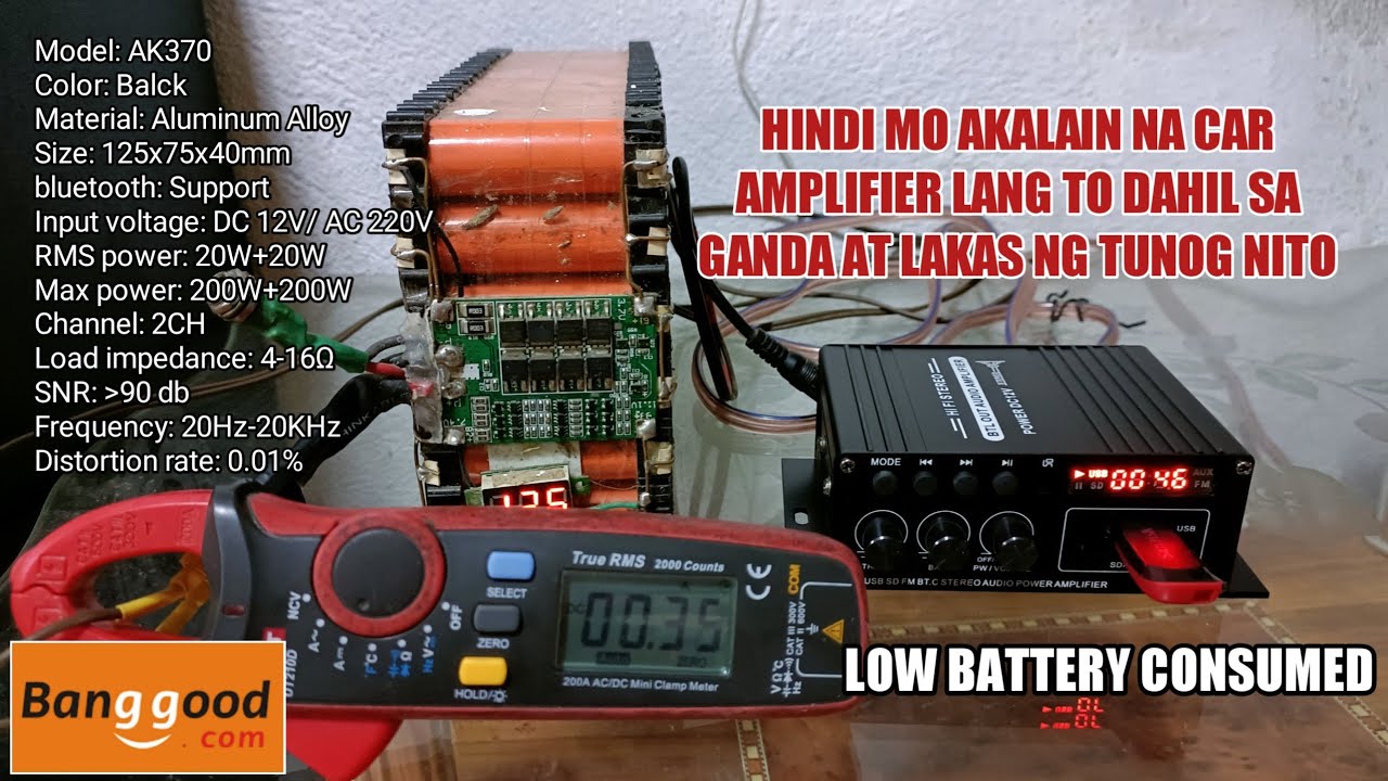 Malupit na mini amplifier | AK370 400w | Banggod - YouTube