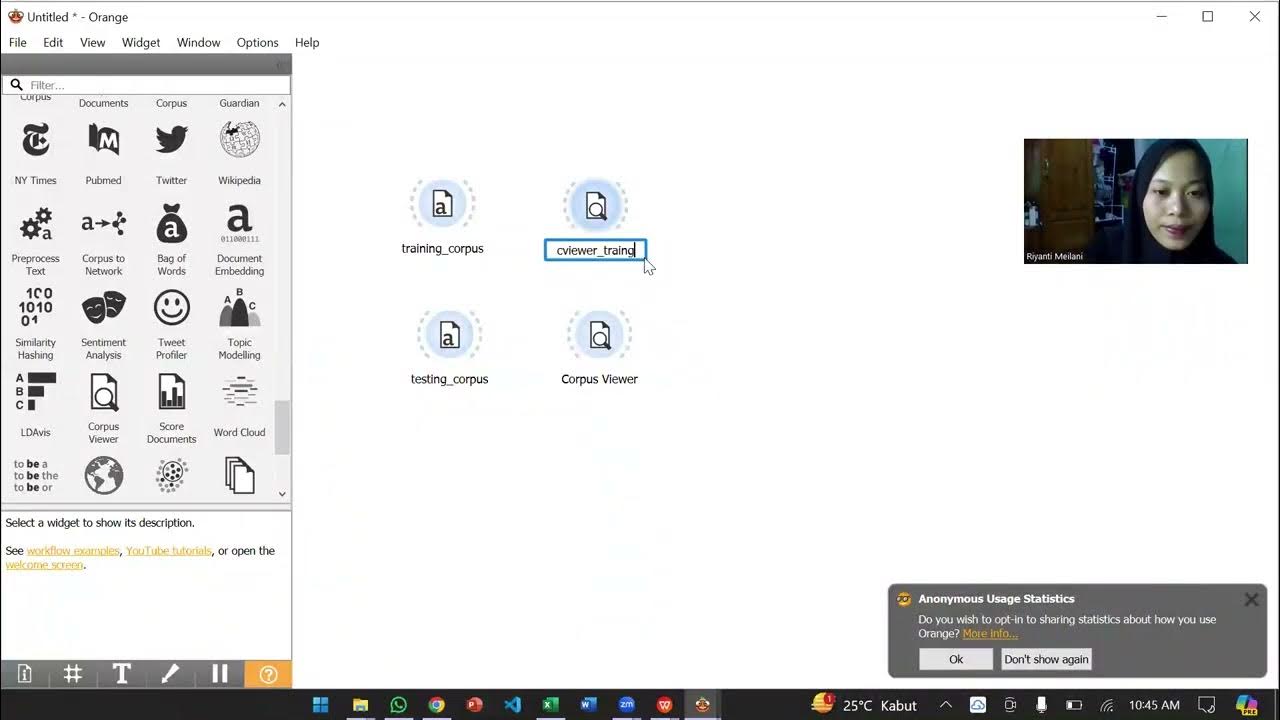 KLASIFIKASI DAN CLUSTERING ORANGE DATA MINING - YouTube
