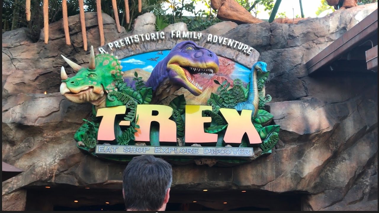 Super Cool T-REX themed restaurant at Disney Springs, Orlando (Florida ...