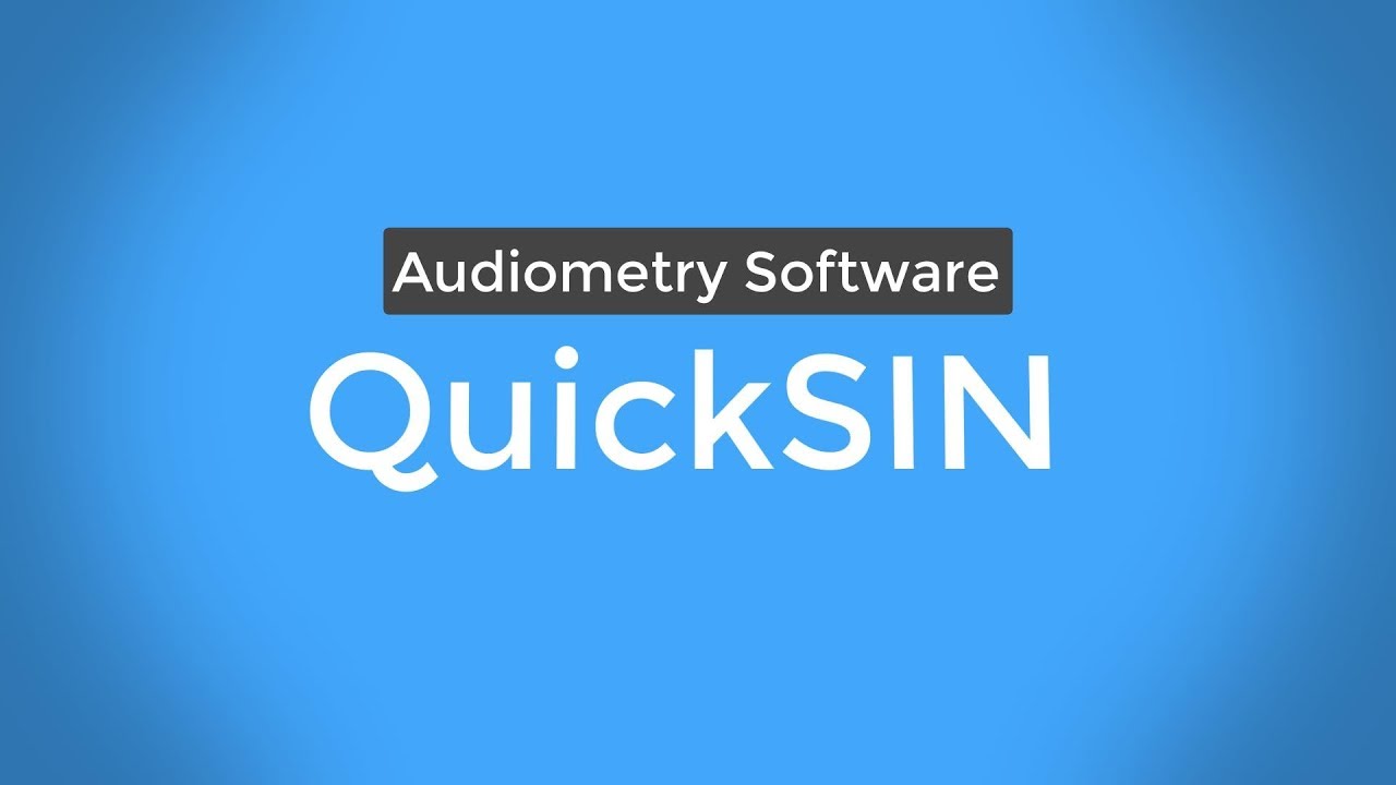 AUD 6 Software QuickSIN - YouTube