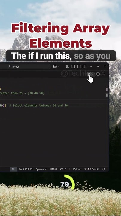 Filtering Array Elements With Boolean Indexing And Accessing Element