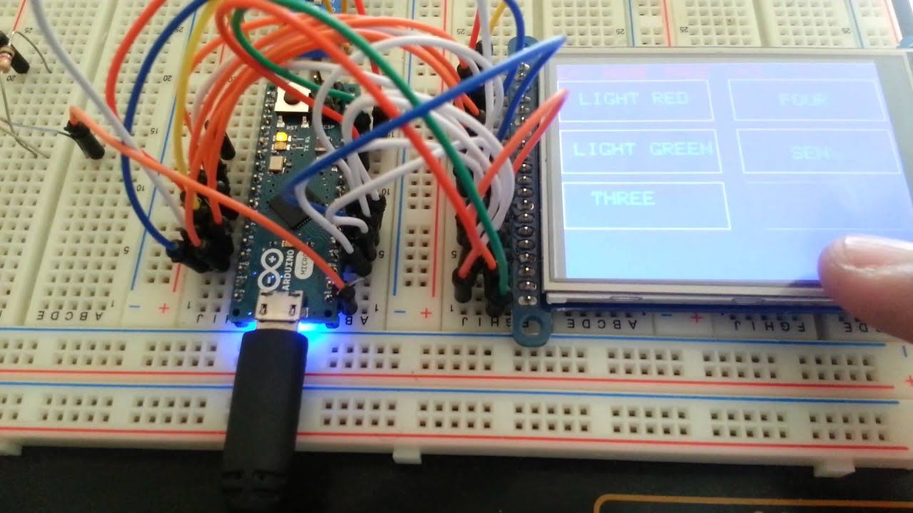 LCD TouchScreen 2.8 tft software - YouTube