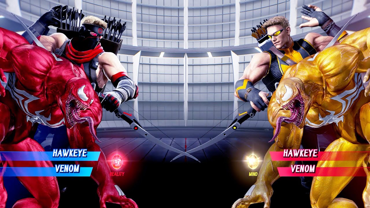 Hawkeye & Venom vs Hawkeye & Venom (Very Hard) - Marvel vs Capcom | 4K ...