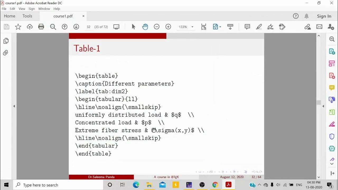 Tables in LaTeX - YouTube