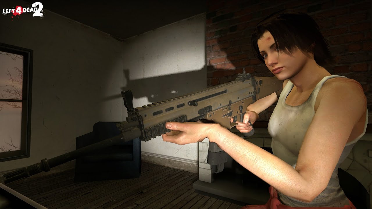 Left 4 Dead 2 SCAR-L (Desert - SCAR) - Cele - Gameplay - YouTube