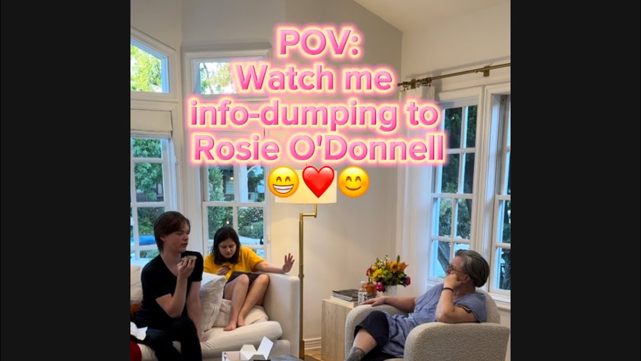 Watch me info-dumping to Rosie O'Donnell!😁 - YouTube