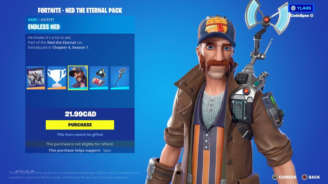 *NEW* Ned The Eternal Pack! (Fortnite Battle Royale) - YouTube