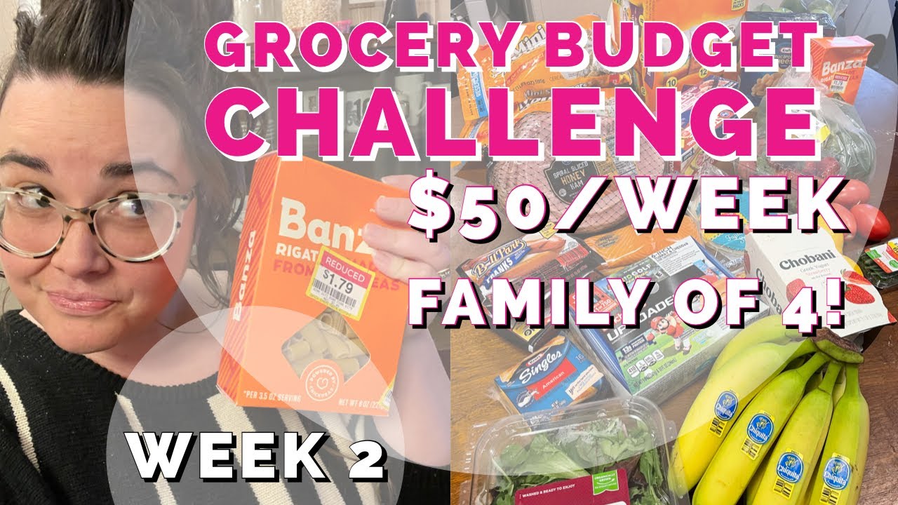 FRUGAL GROCERY BUDGET CHALLENGE HAUL | $200/Month Family of 4 - YouTube