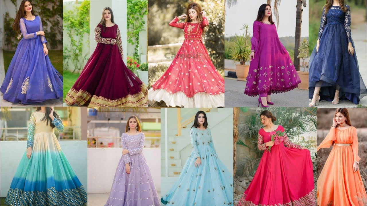 Party Wear Long Frocks 2022 || Designers Frocks For Girls And Women ...