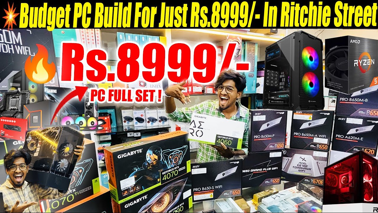 💥PC Full Set For Just ₹8999/- | PC Build In Ritchie Street | JEEVA RAJ INFO TECH🔥 - YouTube