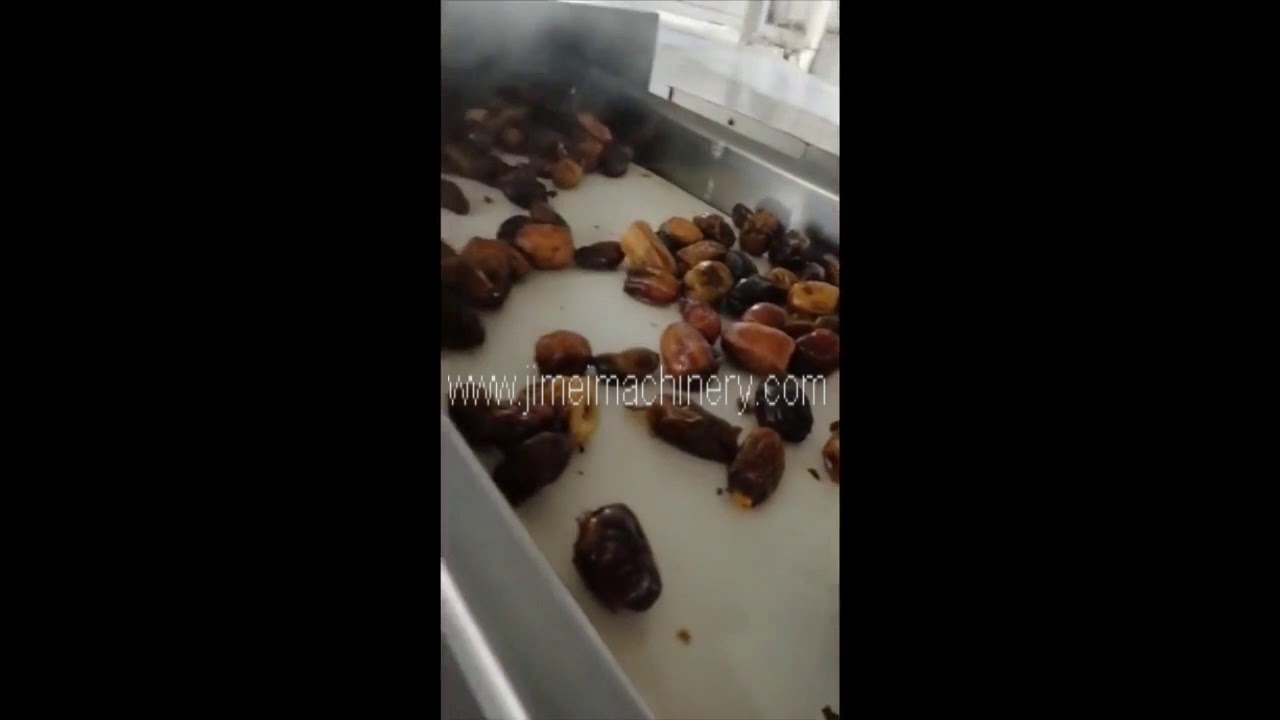 Dates processing line - YouTube