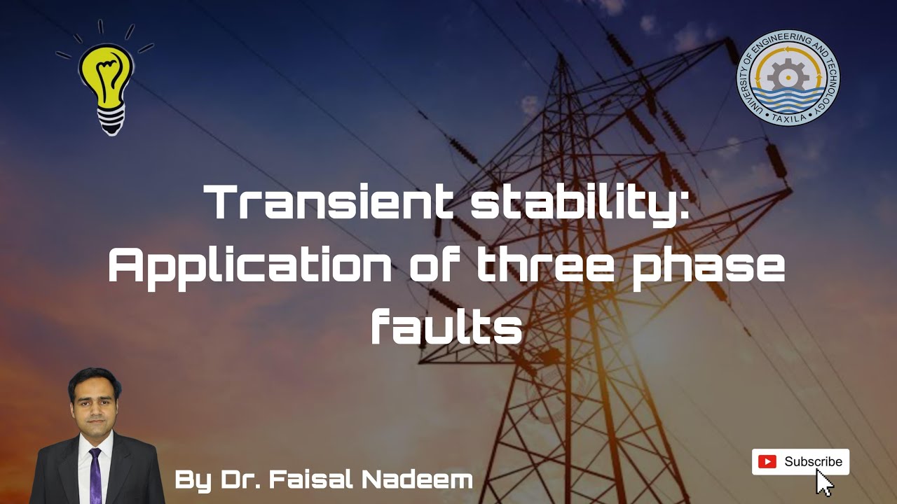 Equal Area Criterion: Application of Three Phase Faults - YouTube