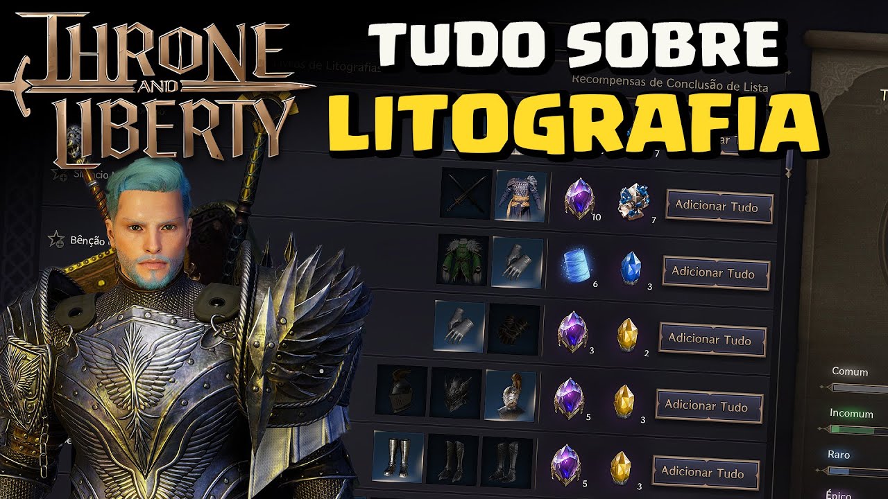 TUDO SOBRE LITOGRAFIA - TUTORIAL - THRONE AND LIBERTY - YouTube