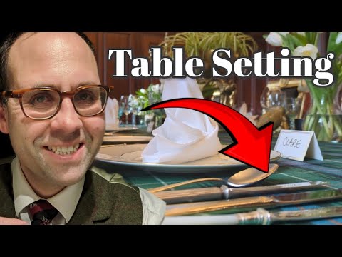 How to lay the perfect dinner table. A Butler's Masterclass - YouTube