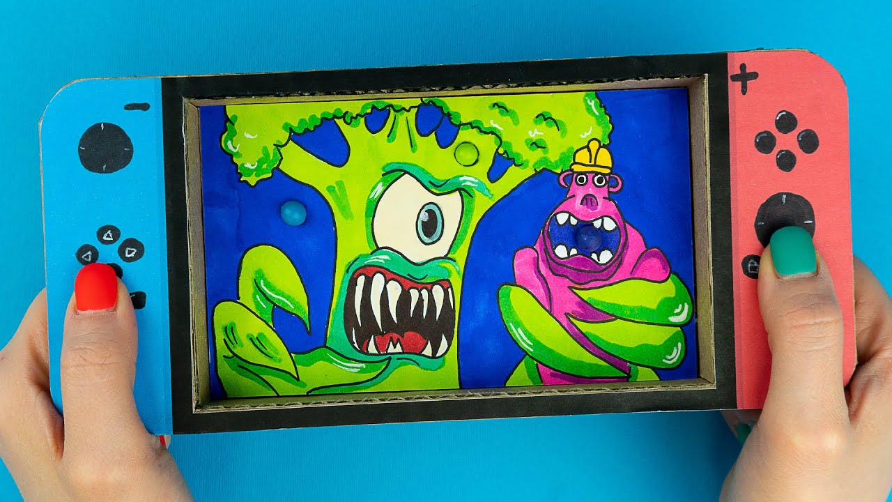 How to draw TALL VICTOR & HUNKY JAKE for paper craft Nintendo | GARTEN ...