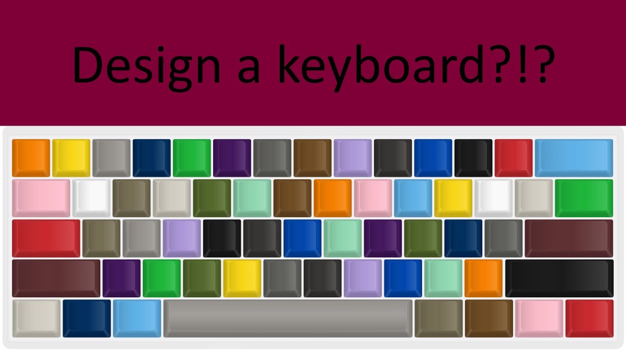 Help me design a keyboard! WASDKeyboards keycap design - YouTube