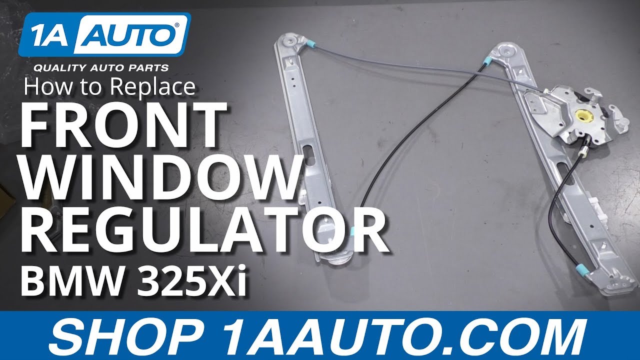 How to Replace Front Window Regulator 01-05 BMW 325Xi - YouTube