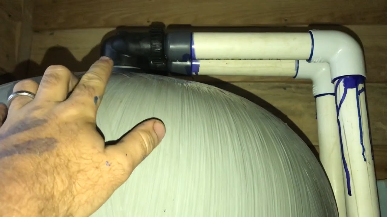 Installing Clack Retention Tank on Water Well - YouTube