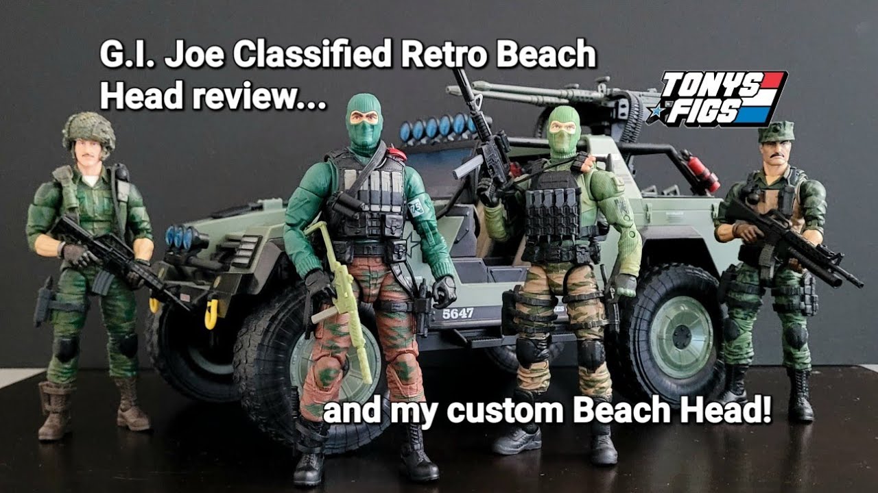 G.I. Joe Classified Retro Beach Head with my custom B.H. - YouTube