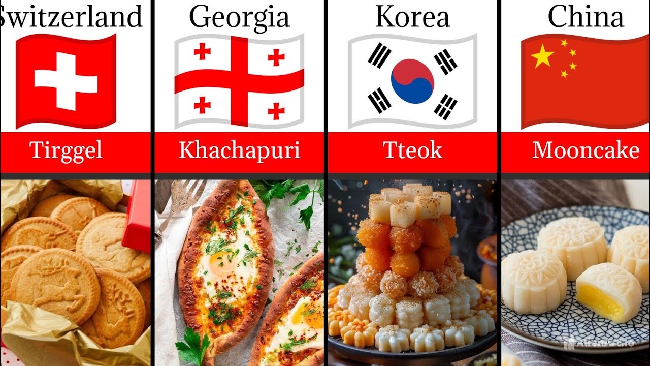 The traditional sweets from different countries - YouTube