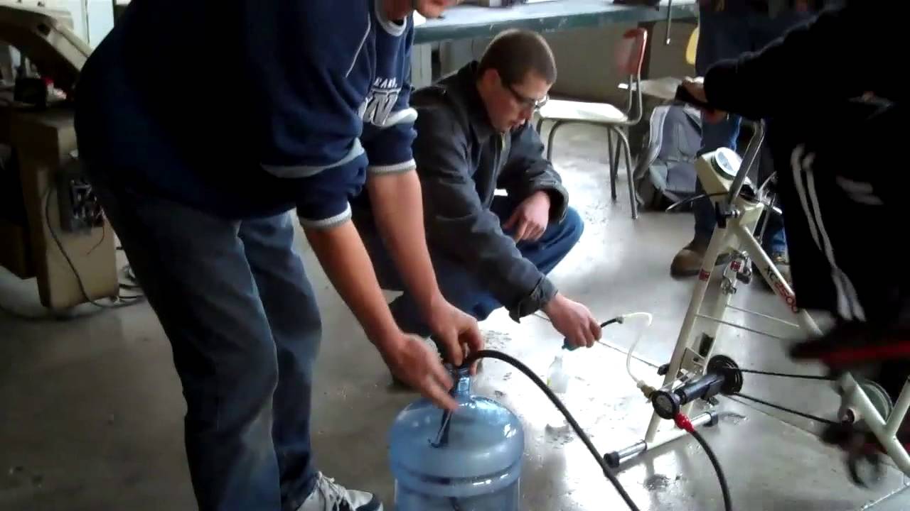 Bicycle Powered Water Filter Mockup - YouTube