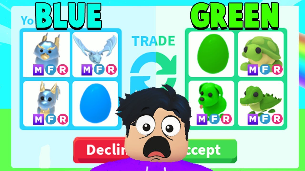RICHEST One Color Trading Challenge in Adopt Me! - YouTube