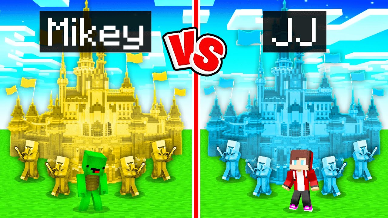 Mikey GOLD vs JJ DIAMOND Kingdom in Minecraft (Maizen) - YouTube