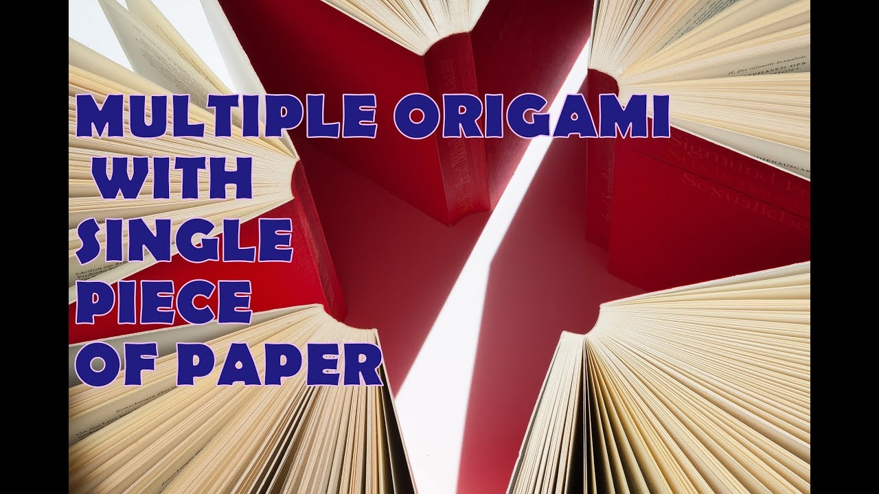 8 in 1 origami ||Multiple origami with single piece of paper || 8 ...