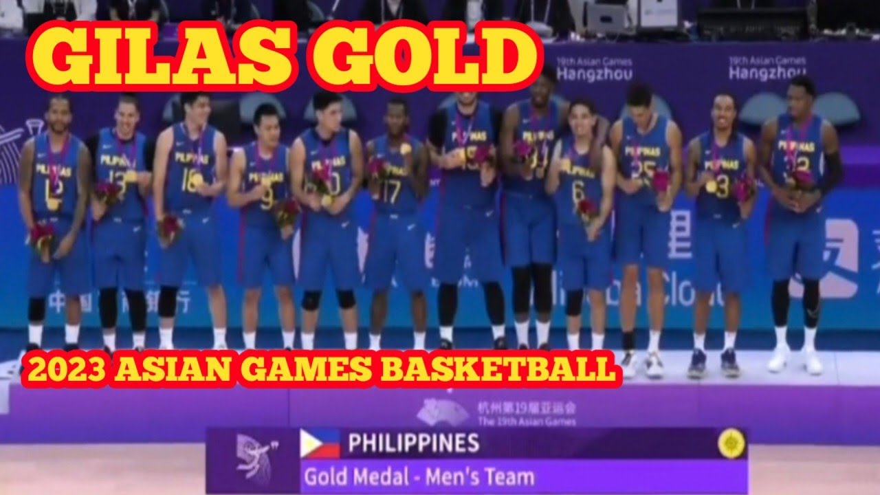 GILAS GOLD MEDAL AWARDING CEREMONY | ASIAN GAMES BASKETBALL 2023 - YouTube