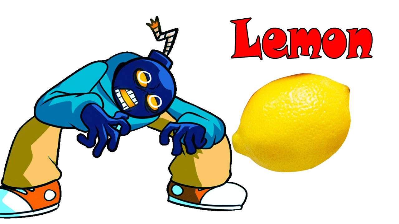 FNF Whitty eats lemon and dies the animation - YouTube