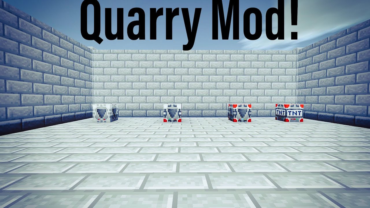 Quarry mod (minecraft mod pe) - YouTube