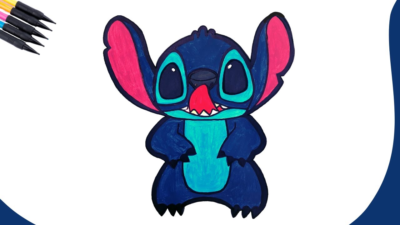 How to Draw Stitch from Lilo and Stitch Drawing Easy | Draw Stitch for ...