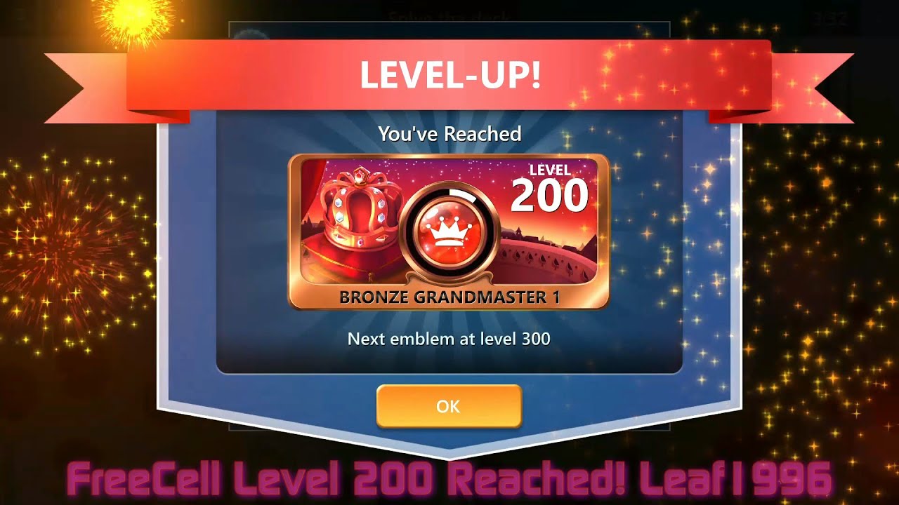 【Microsoft Soitaire Collection】FreeCell Level 200 Moment - YouTube