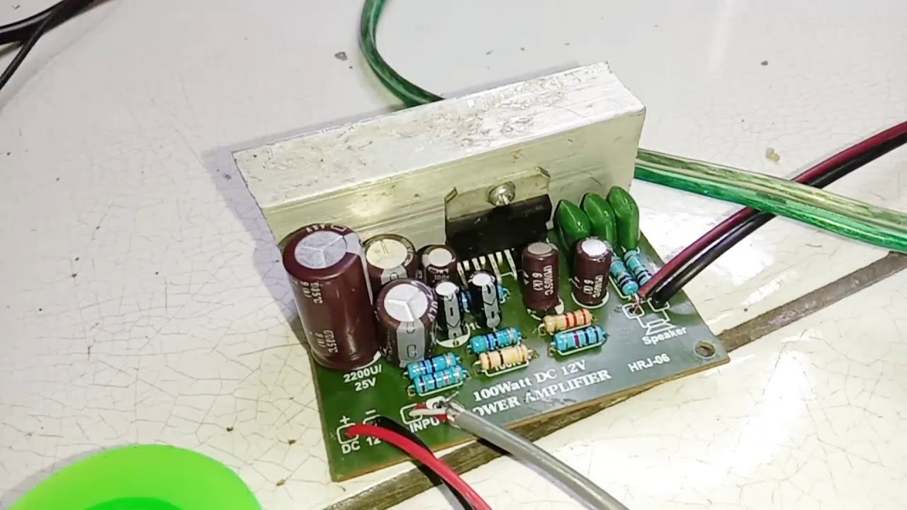 amplifier mini TDA 2005 DC 12V 100W, suara mantap - YouTube