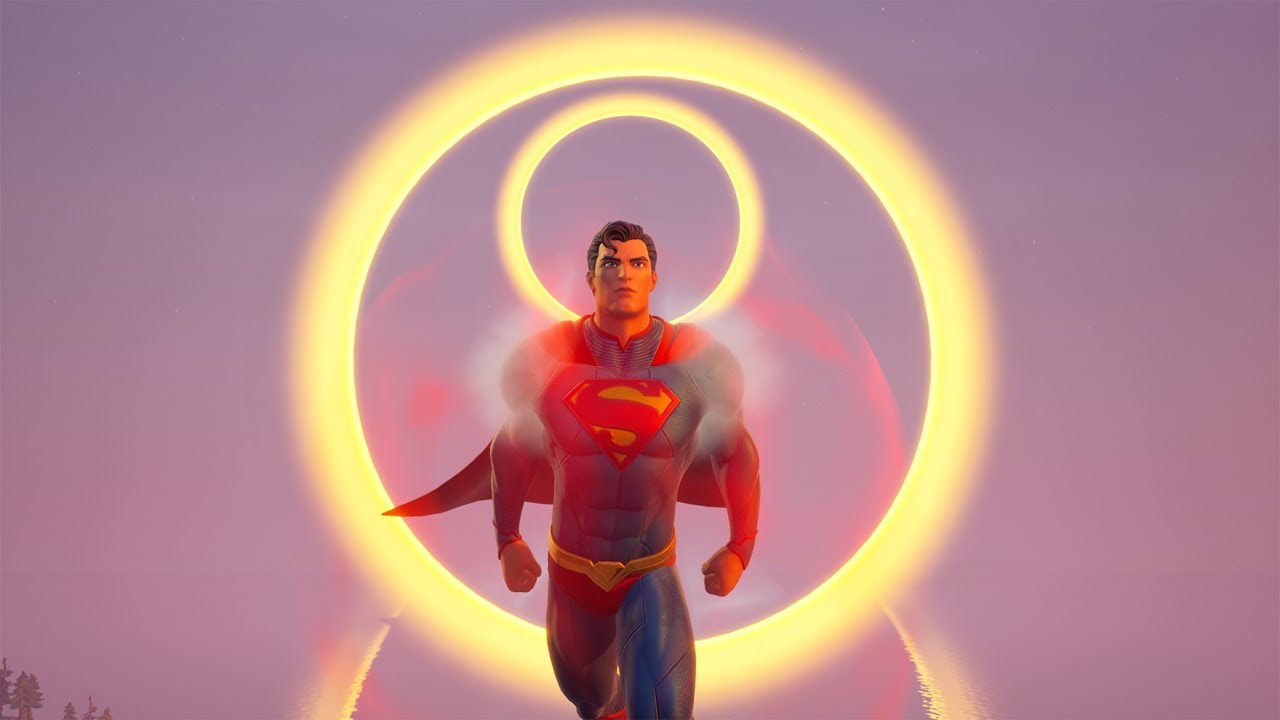 Glide through rings as Clark Kent - Fortnite Superman Challenges - YouTube