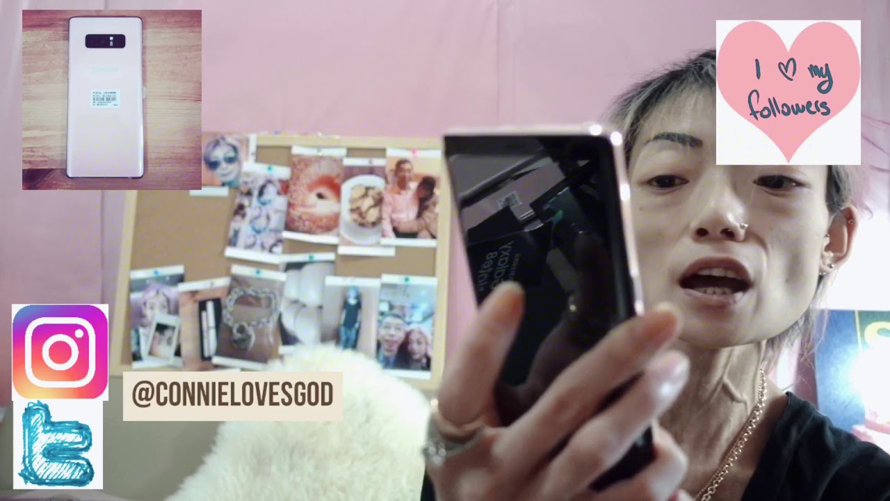 Unboxing the pink Galaxy Note 8 - YouTube