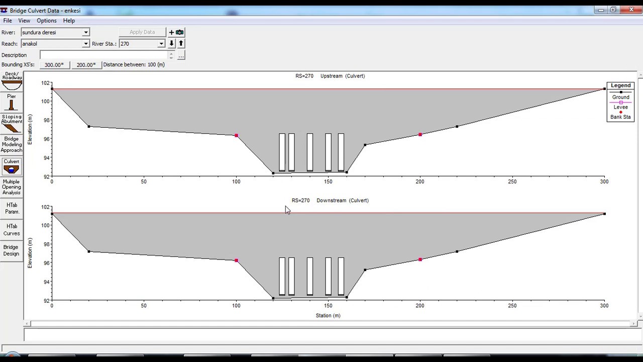 HEC RAS BRIDGE IDENTIFICATION HEC RAS MENFEZ TANIMLANMASI 9/14 - YouTube